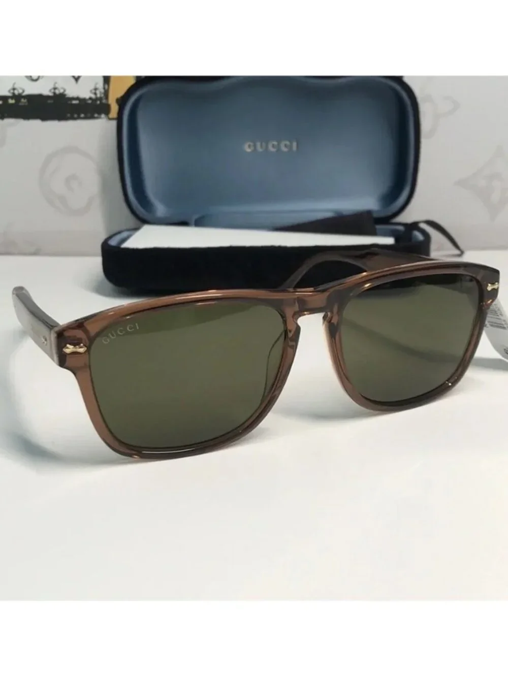 Gucci | Accessories | Brand New Gucci Gg91s 003 Sunglasses Brown Frame ...